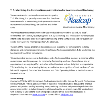 Home - T.Q. Machining Inc.